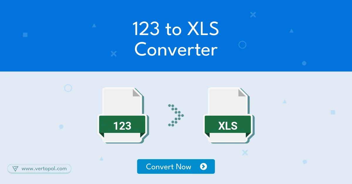Online 123 SPREADSHEET to XLS (Excel) Converter - Vertopal