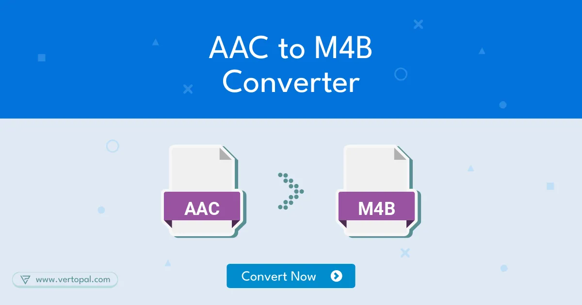 Online AAC to M4B Converter - Vertopal