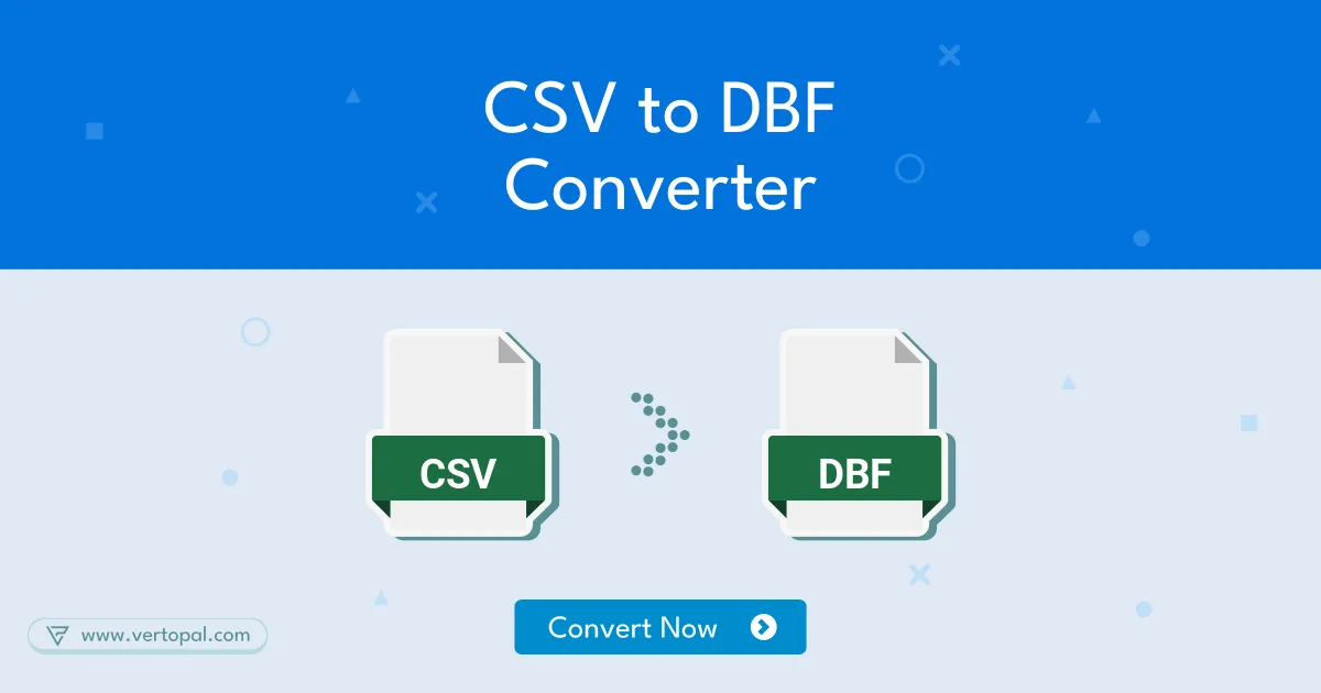 Online CSV to DBF Converter - Vertopal