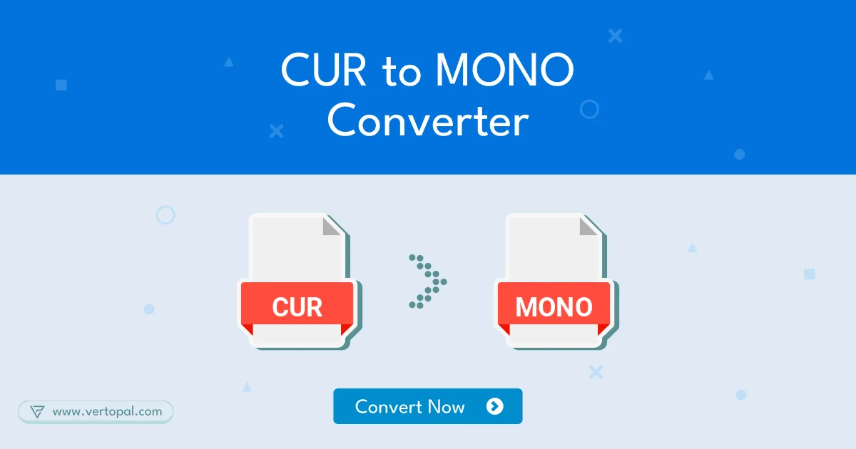 Online CUR to MONO Converter - Vertopal