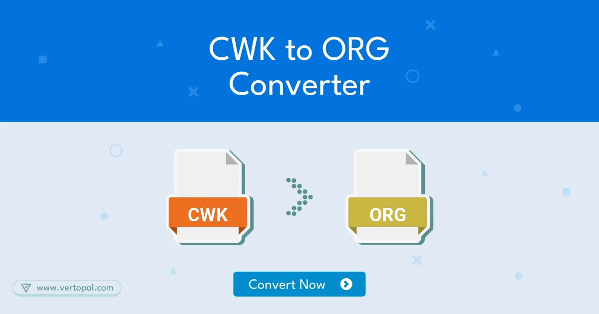 Online CWK to ORG Converter - Vertopal