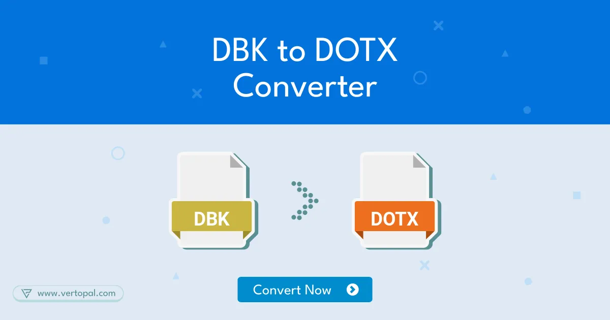 Online DBK to DOTX Converter - Vertopal