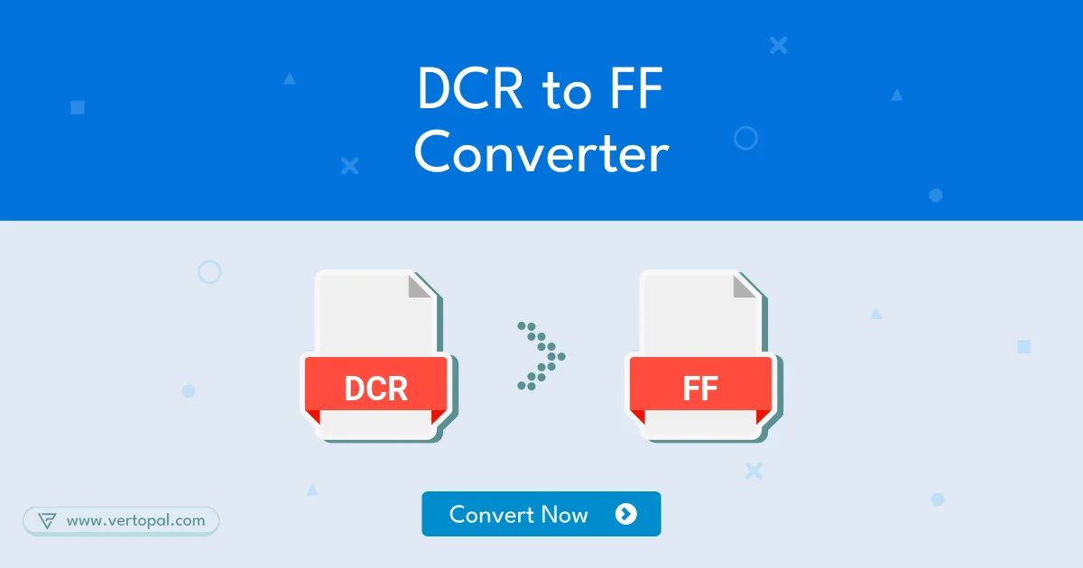 Online DCR to FF Converter - Vertopal