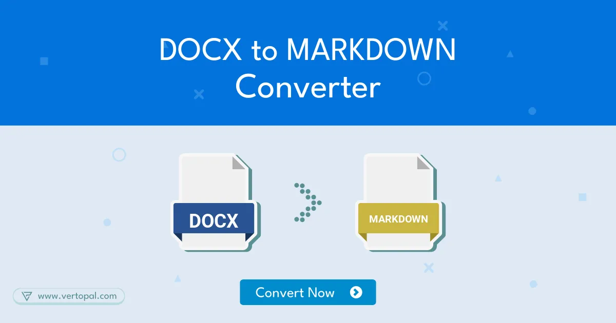 Online DOCX (Word) to MARKDOWN Converter - Vertopal