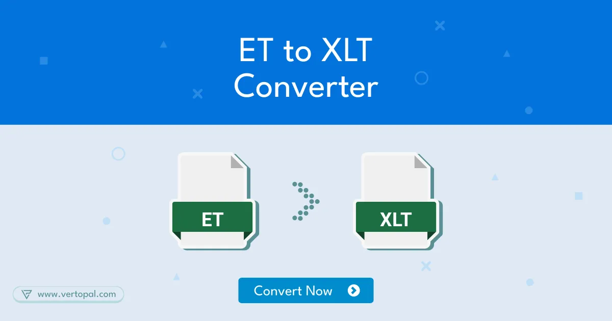 Online ET to XLT Converter - Vertopal
