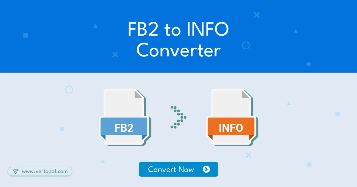 Online FB2 to INFO Converter - Vertopal