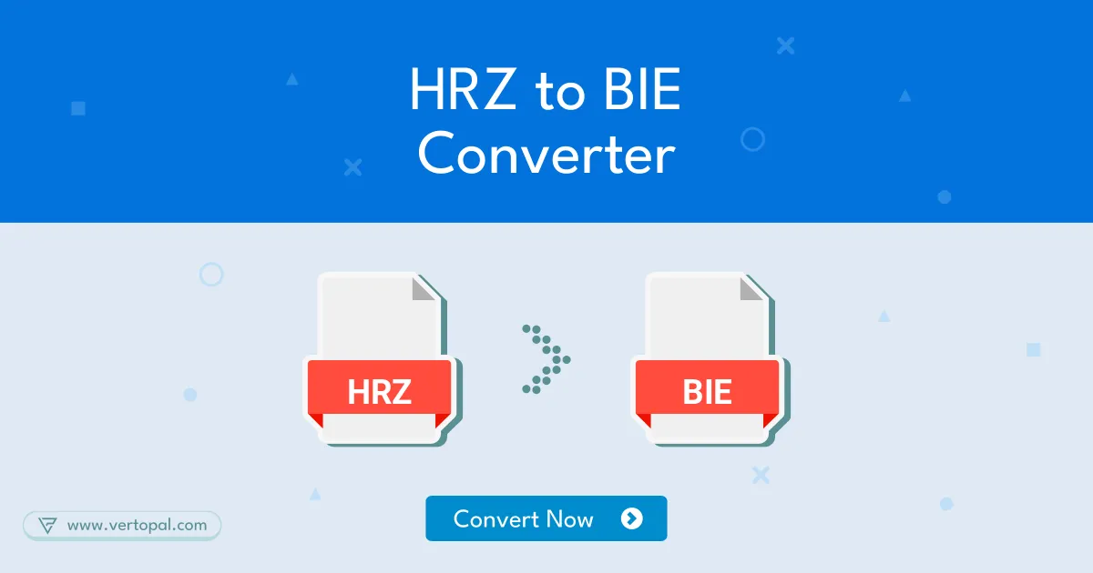 Online HRZ to BIE Converter - Vertopal