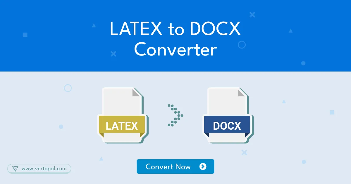 Online LATEX zu DOCX (Word) Konverter - Vertopal