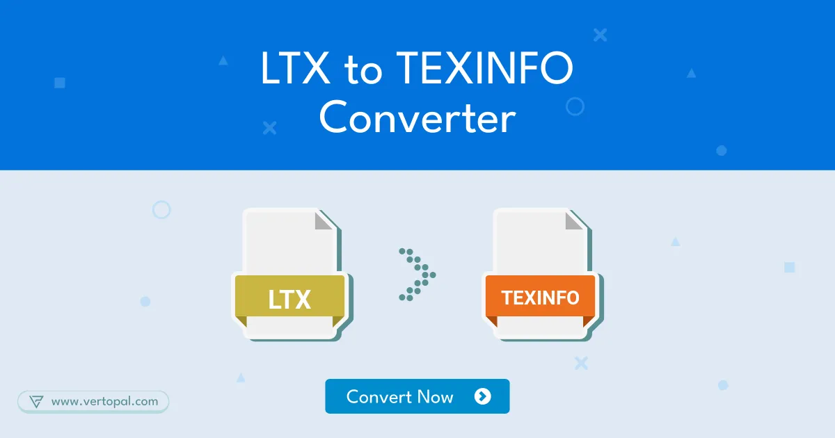 Online LTX to TEXINFO Converter - Vertopal