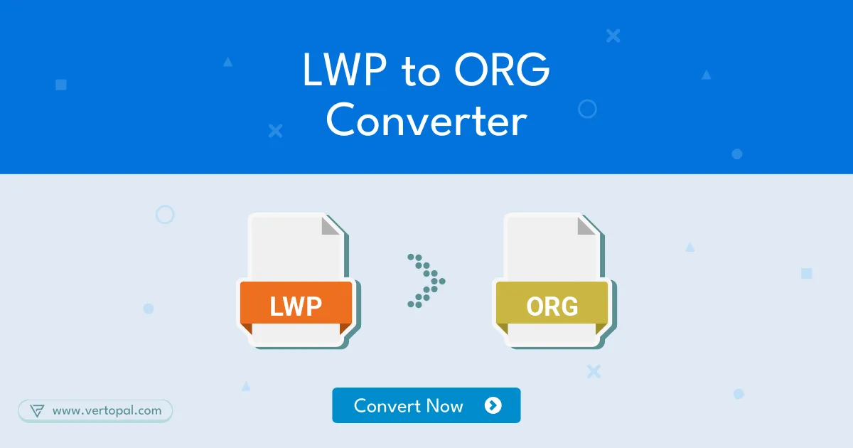 Online LWP to ORG Converter - Vertopal