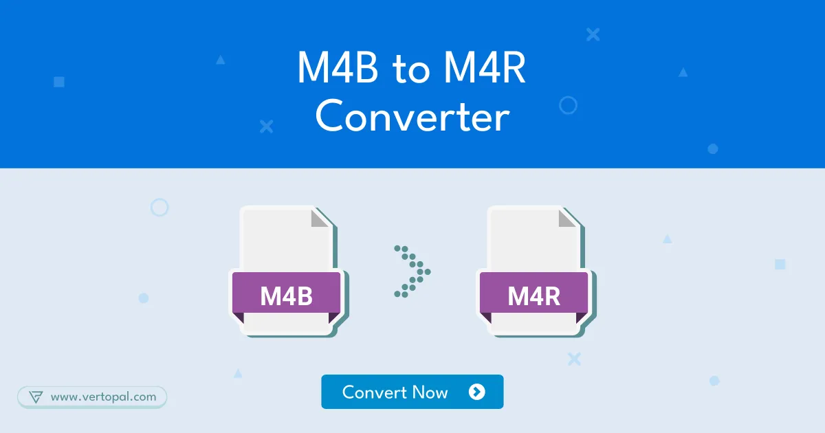Online M4B to M4R Converter - Vertopal