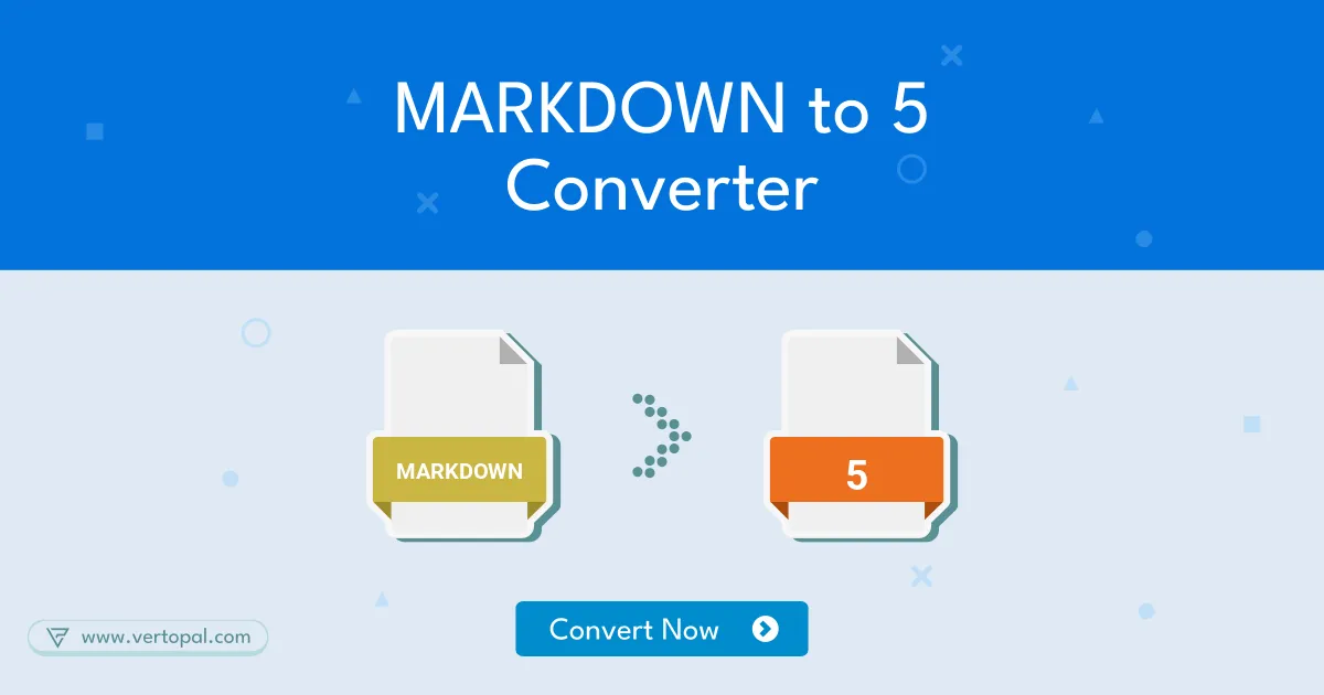 Online MARKDOWN to 5 (Man Page) Converter - Vertopal