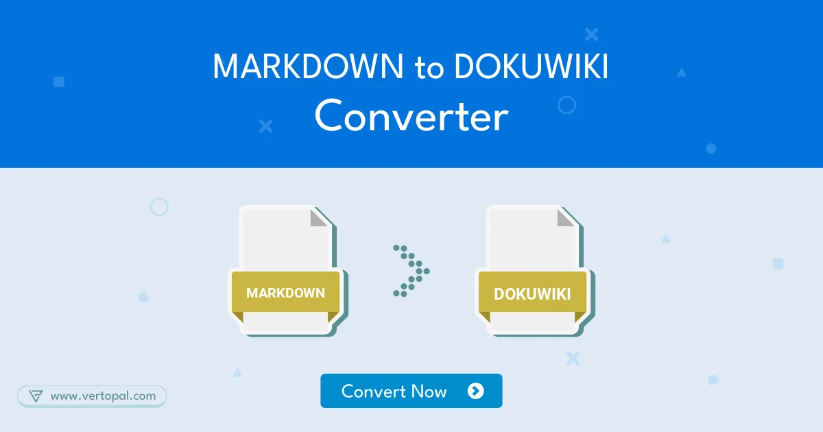 Online MARKDOWN to DOKUWIKI Converter - Vertopal