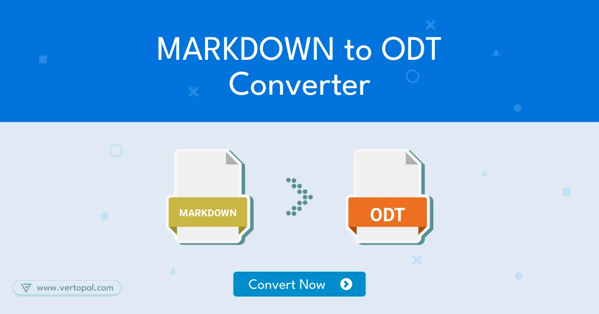 Online MARKDOWN to ODT Converter - Vertopal