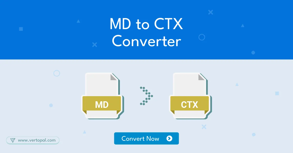 Online MD to CTX Converter - Vertopal