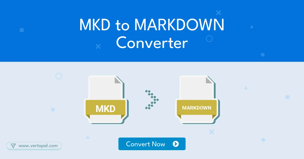 Online MKD to MARKDOWN Converter - Vertopal
