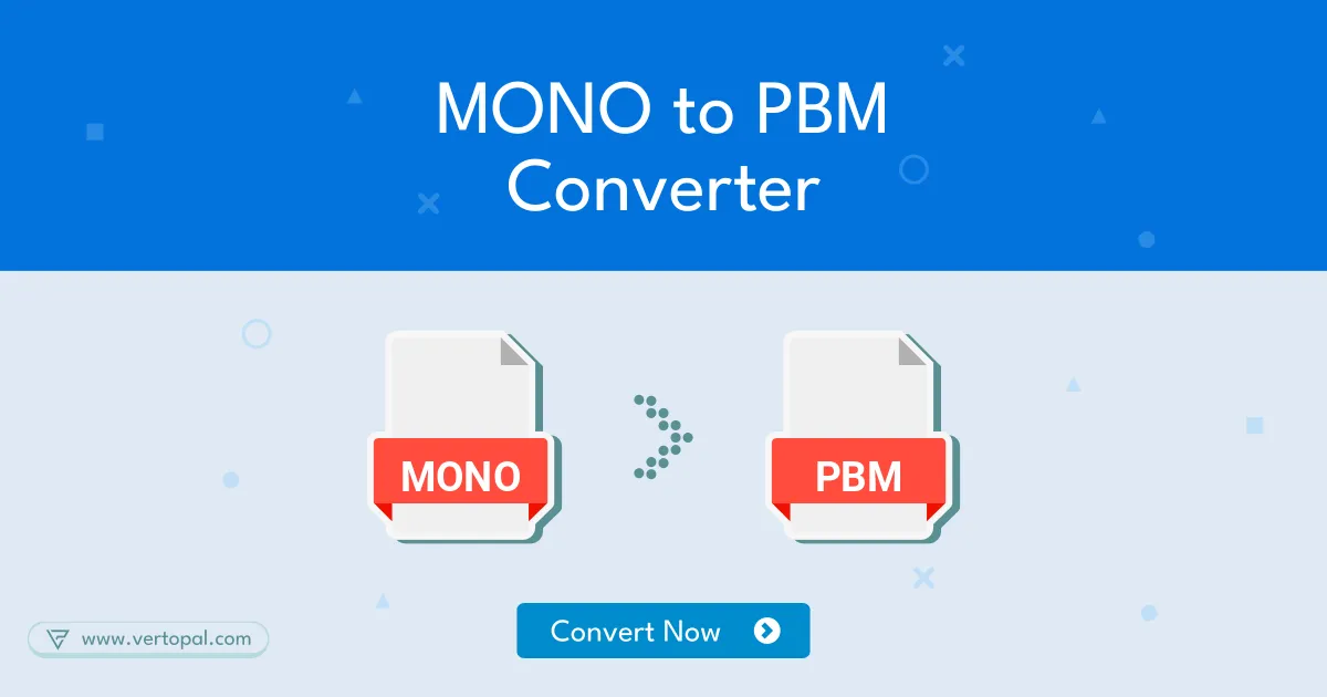 Online MONO to PBM Converter - Vertopal