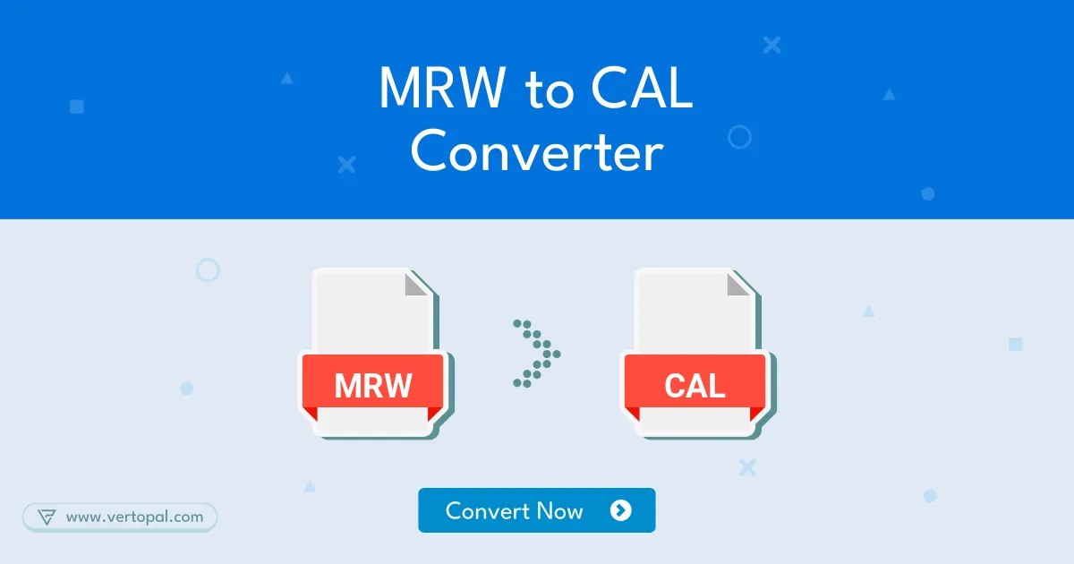 Online MRW to CAL Converter - Vertopal