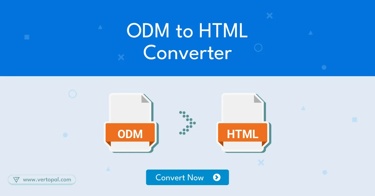 Online ODM to HTML Converter - Vertopal