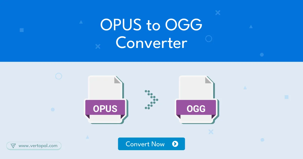 Online OPUS to OGG Converter - Vertopal