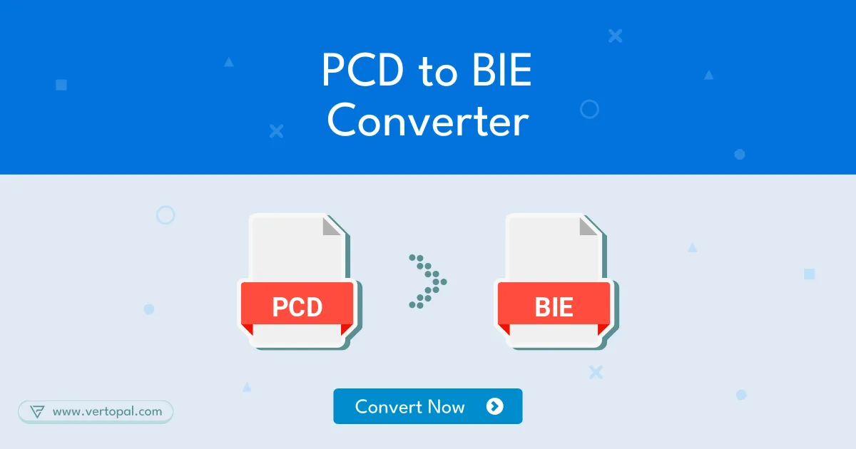 Online PCD to BIE Converter - Vertopal