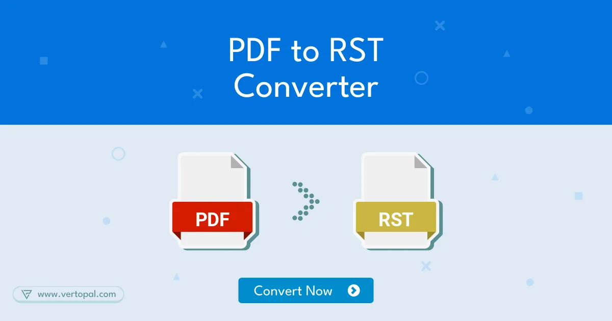 Online PDF to RST Converter - Vertopal