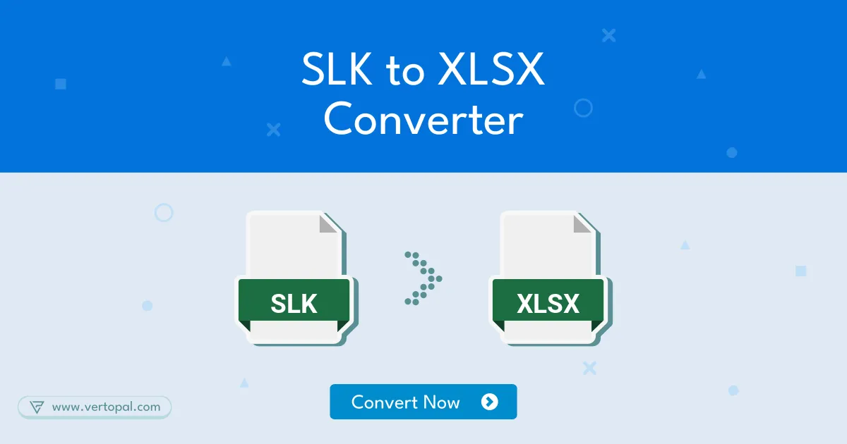 Online SLK to XLSX (Excel) Converter - Vertopal