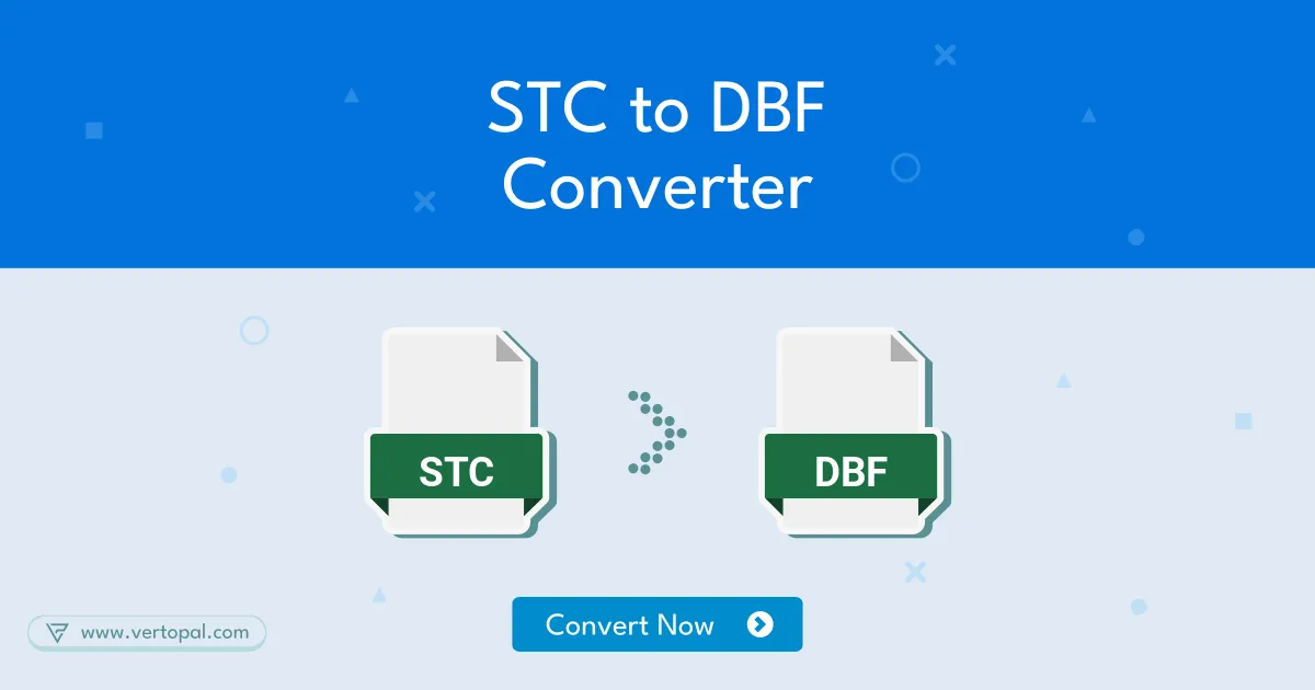Online STC to DBF Converter - Vertopal