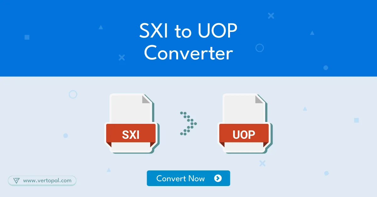 Online SXI to UOP Converter - Vertopal