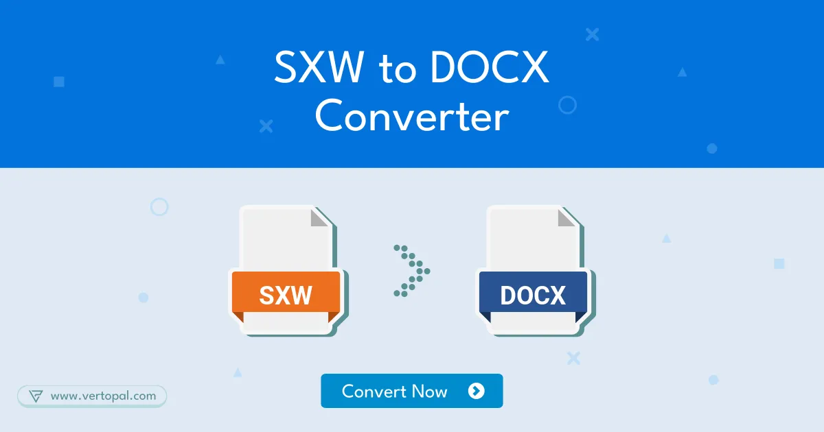 Online SXW to DOCX (Word) Converter - Vertopal