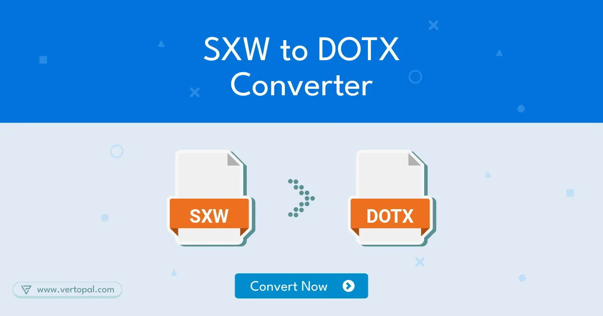 Online SXW to DOTX Converter - Vertopal