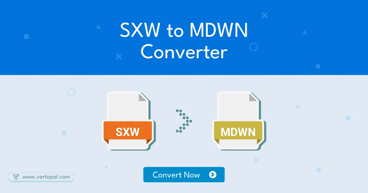 Online SXW to MDWN Converter - Vertopal