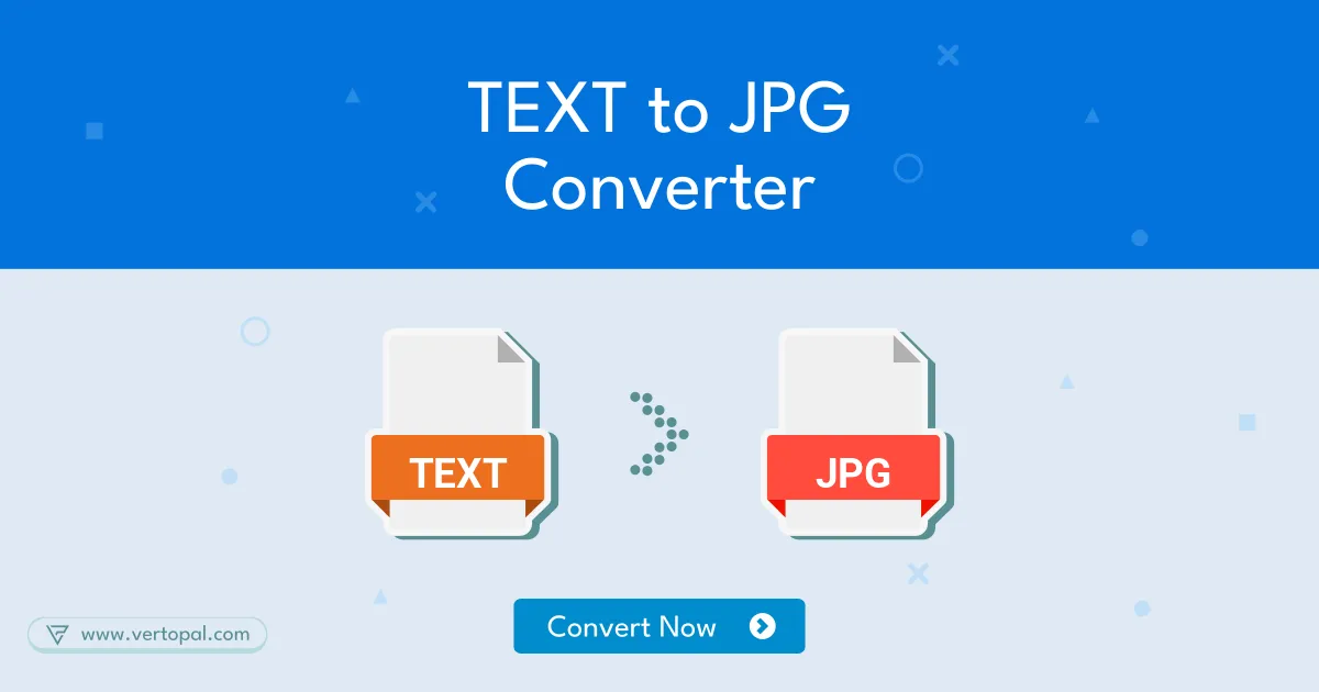Online TEXT to JPG Converter - Vertopal