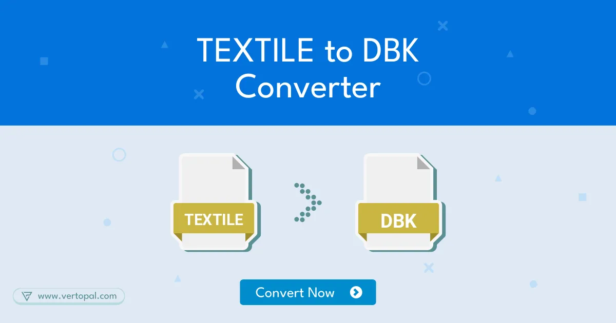 Online TEXTILE to DBK Converter - Vertopal