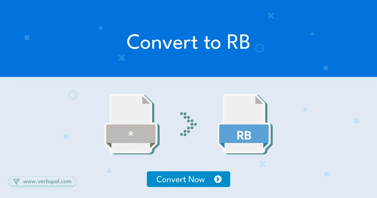 Online Convert to RB - Vertopal