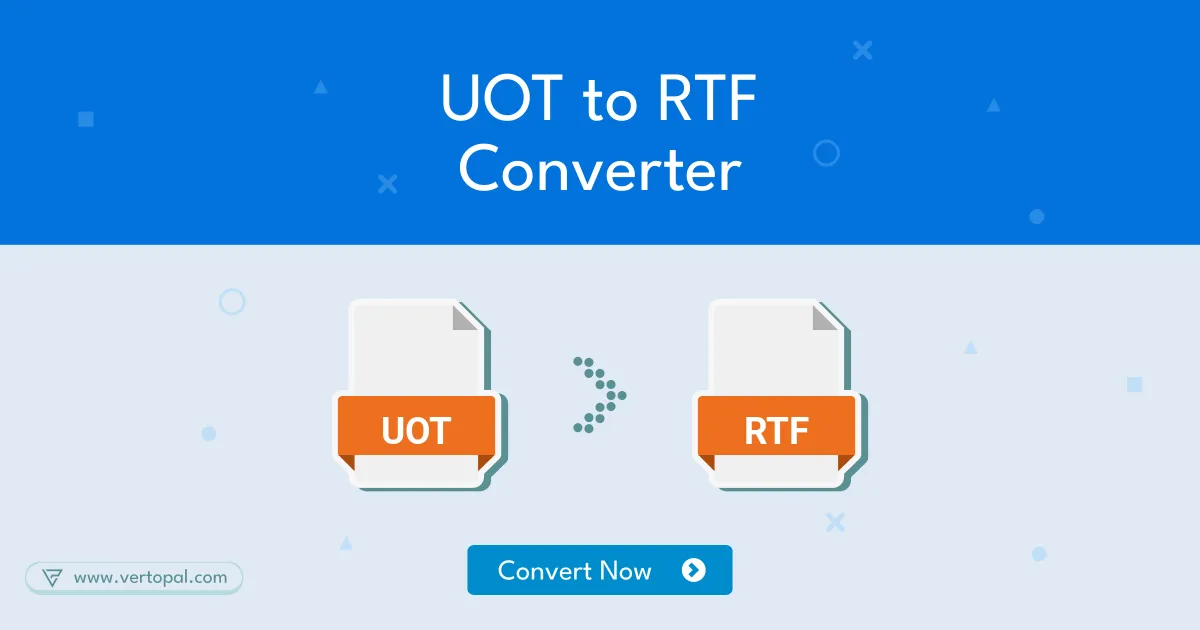 Online UOT to RTF Converter - Vertopal