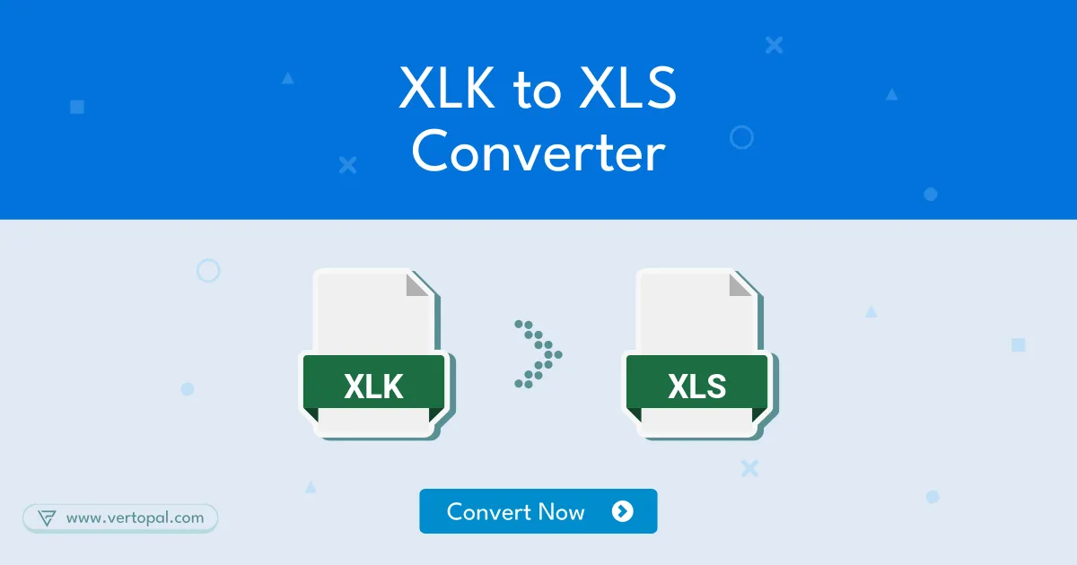 Online XLK to XLS (Excel) Converter - Vertopal