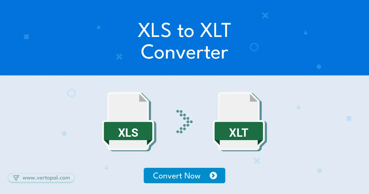 Online XLS (Excel) to XLT Converter - Vertopal