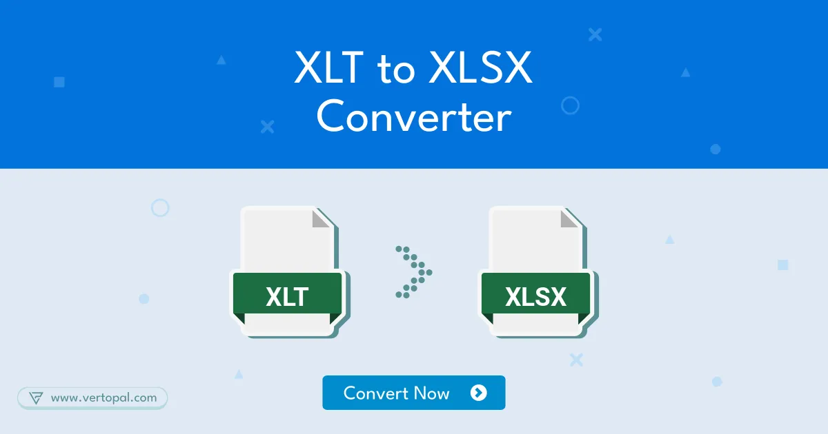 Online XLT to XLSX (Excel) Converter - Vertopal