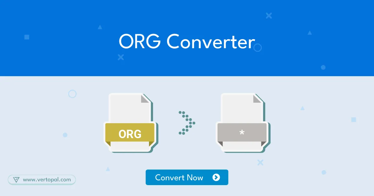 Online ORG Converter - Vertopal
